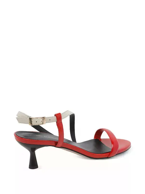 ANGEL ALARCON Slingback Round-toe Pumps - Red
