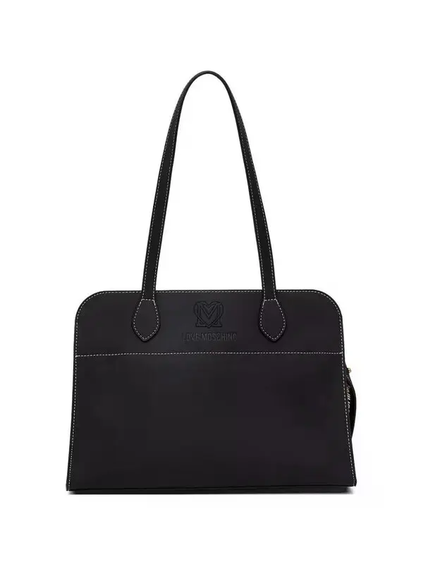 Moschino Logo-detail Tote Bag - Black