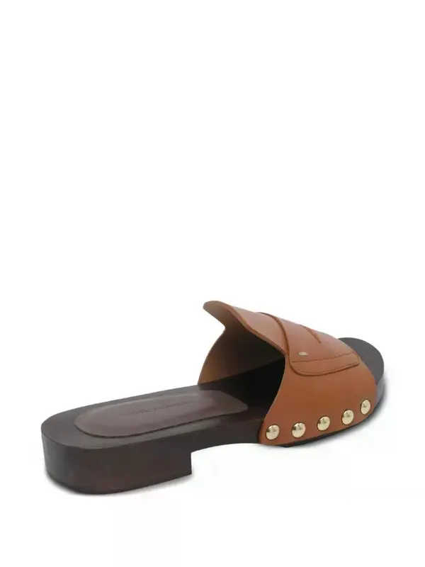 ANGEL ALARCON Studded Round Toe Sandals