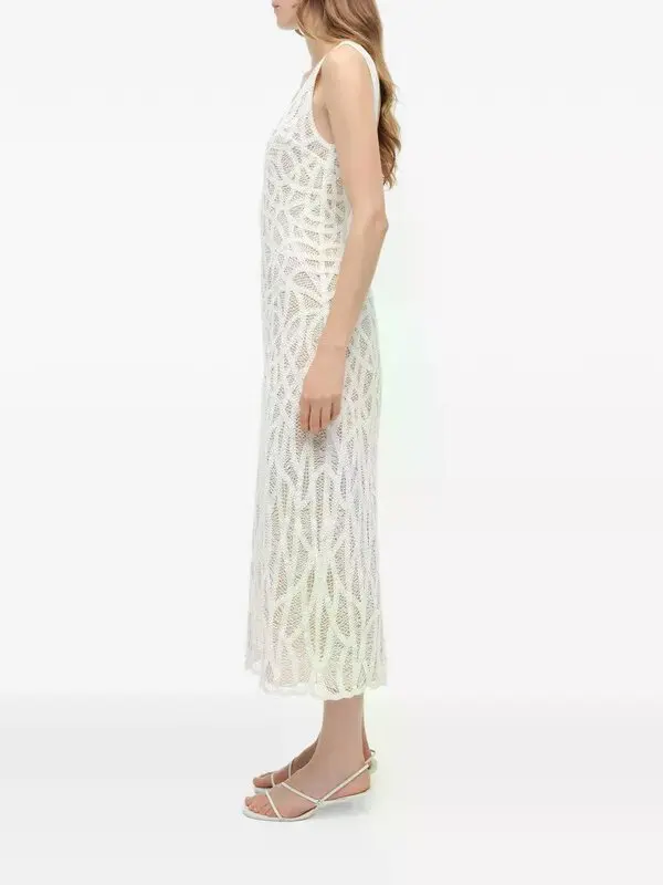 Simkhai Leonora Macramé Midi Dress