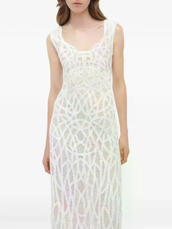 Simkhai Leonora Macramé Midi Dress