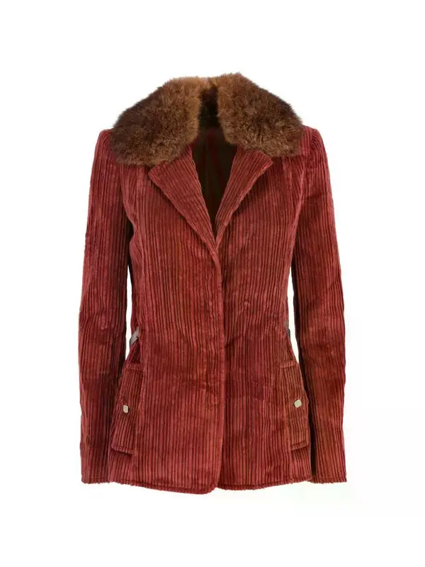 Fendi Corduroy Jacket - Red