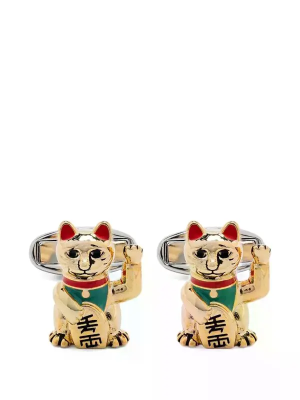 Paul Smith Lucky Cat Cufflinks - Gold