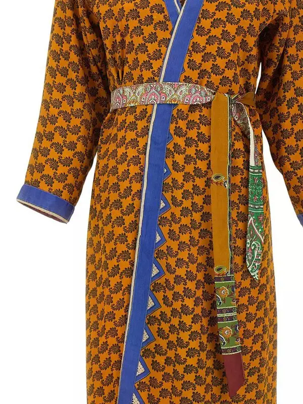 PICUS VIRIDIS Geometric-pattern Midi Dress