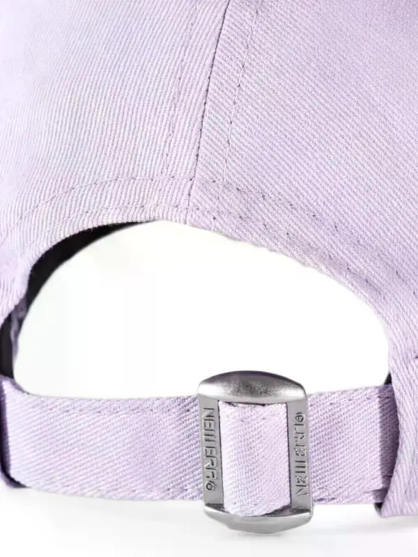 New Era Embroidered-logo Cap - Purple