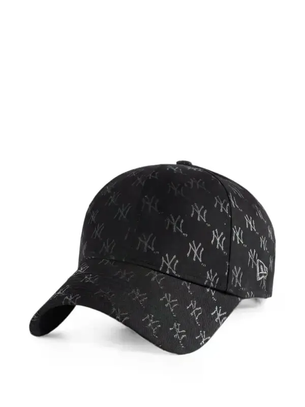 New Era Monogram Pattern Cap - Black