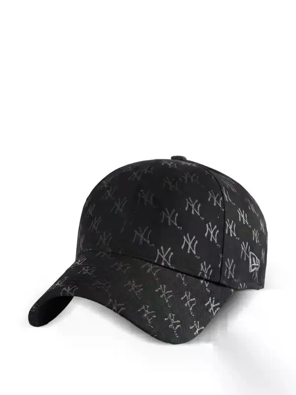 New Era Monogram Pattern Cap - Black