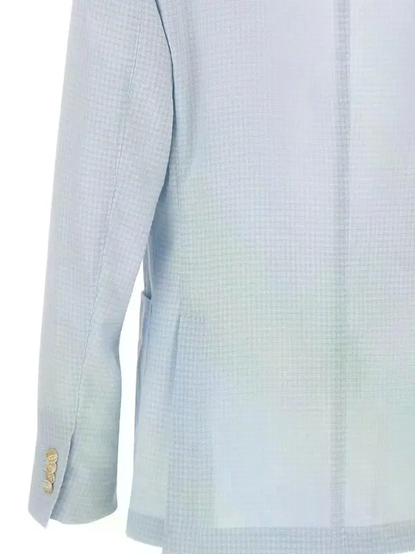 Boglioli K Checked Patch-pocket Blazer - Blue
