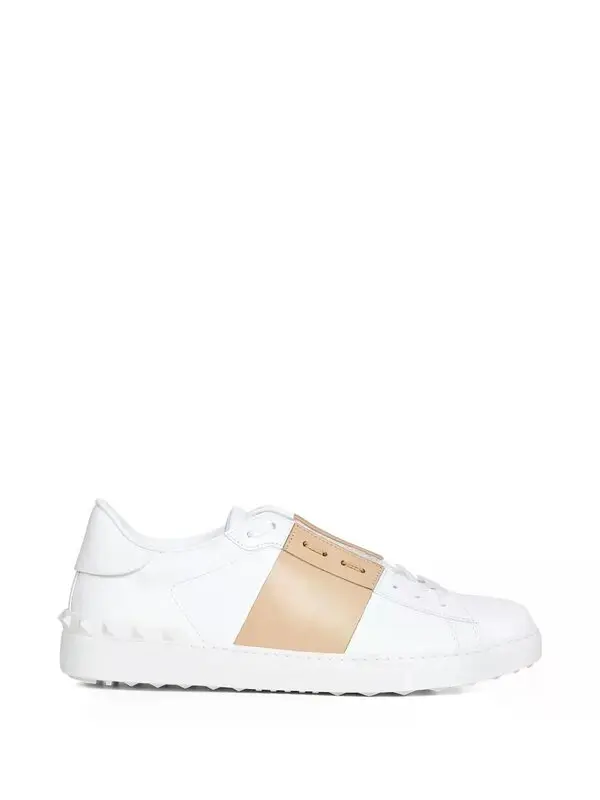 Valentino Garavani Open Leather Sneakers - White