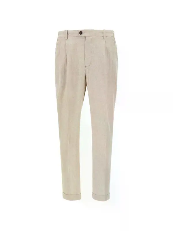 DEVORE INCIPIT Straight-leg Trousers - Neutrals