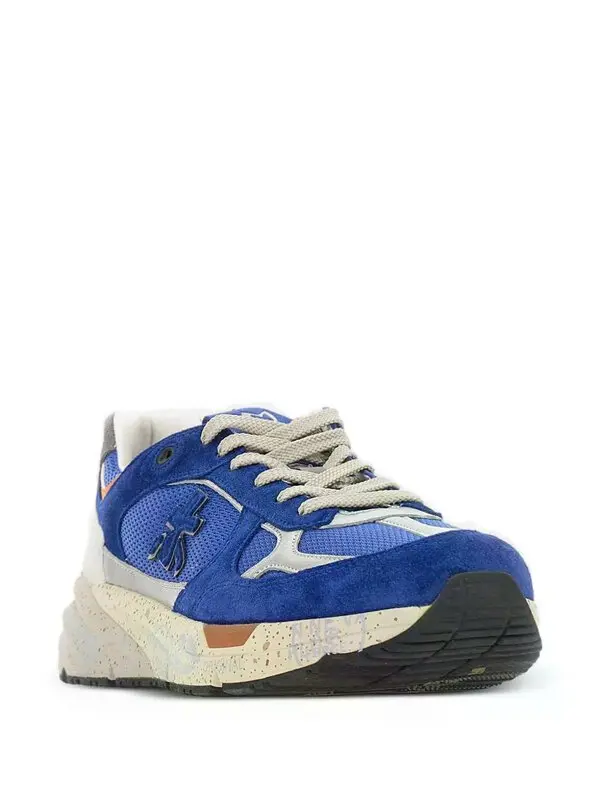 Premiata Suede Panelled Sneakers - Blue