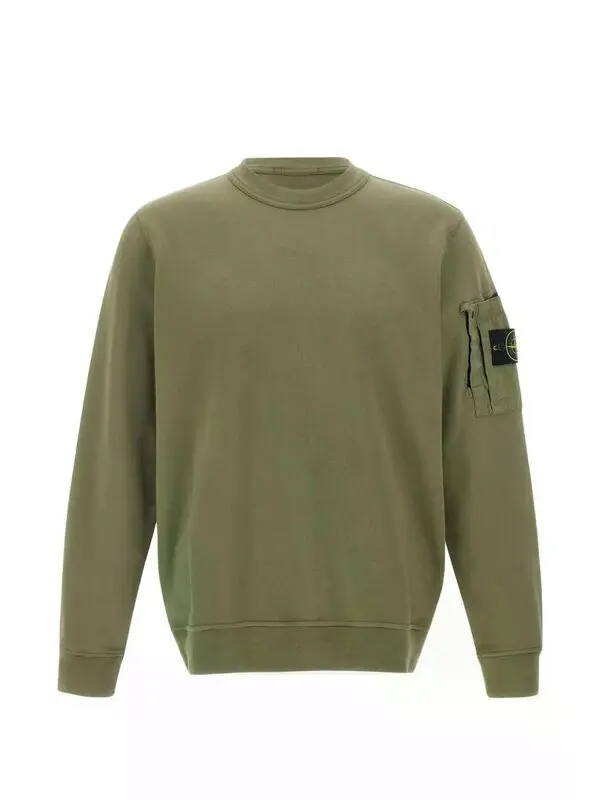 Stone Island Patch-pocket Sweatshirt - Green