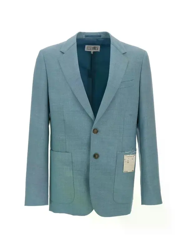 MAISON MARGIELA Notched-lapel Blazer - Blue