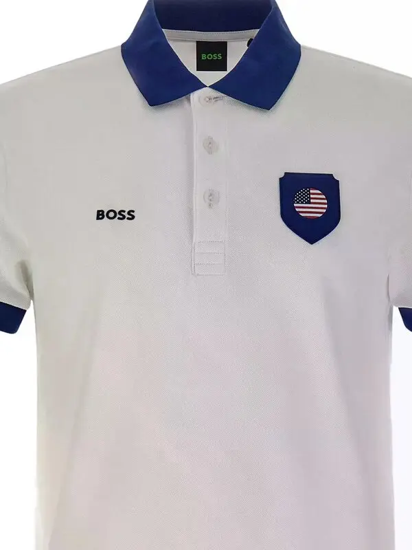 BOSS Paddy Short-sleeve Polo Shirt - White