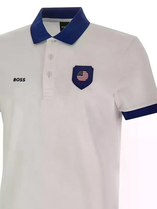 BOSS Paddy Short-sleeve Polo Shirt - White