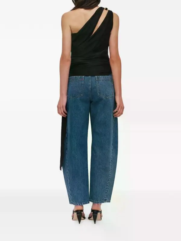 Aje Asymmetric Drape One-shoulder Top