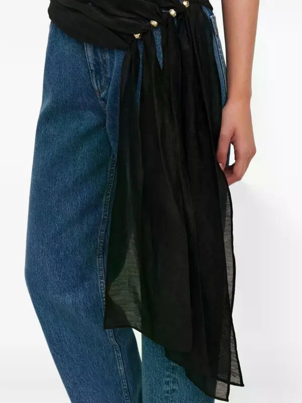 Aje Asymmetric Drape One-shoulder Top
