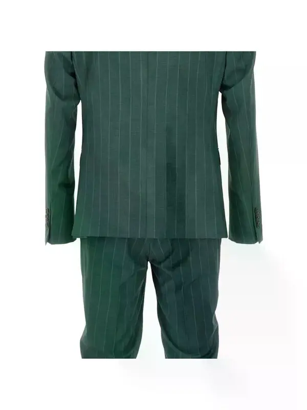 UNGARO Pinstripe Peak-lapel Suit - Green