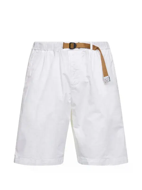 WHITE SAND Belted Shorts - White