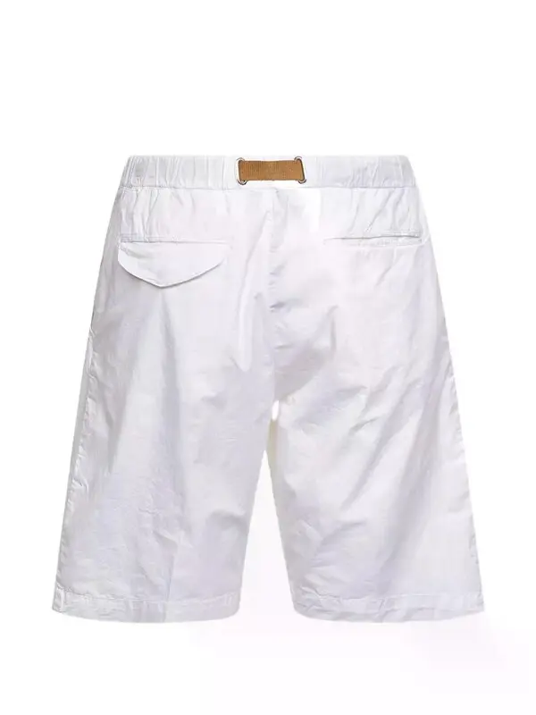 WHITE SAND Belted Shorts - White