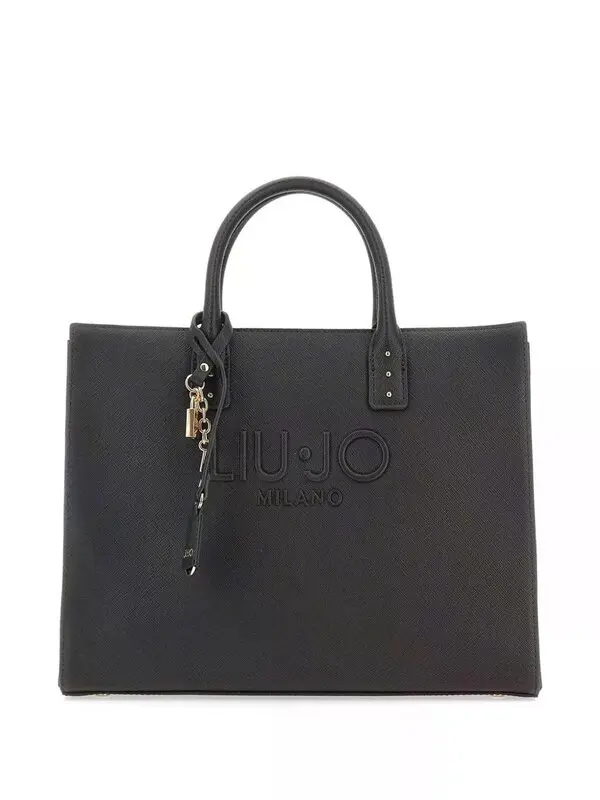 Liu Jo Embossed Logo Charm Tote Bag