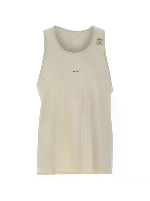 Satisfy Space‑o™ Perforated Pins-detail Tank Top - Neutrals
