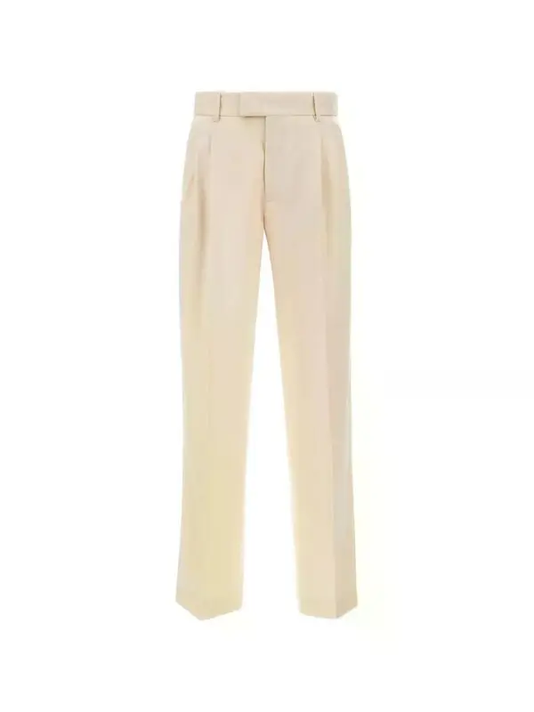 Drole De Monsieur Pleated-waistband Trousers - Neutrals
