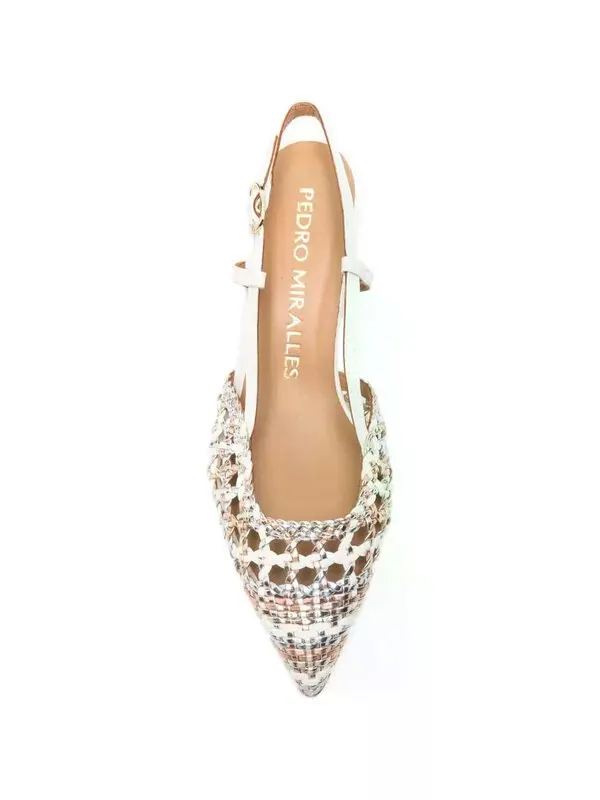PEDRO MIRALLES Pointed-toe Mules - White