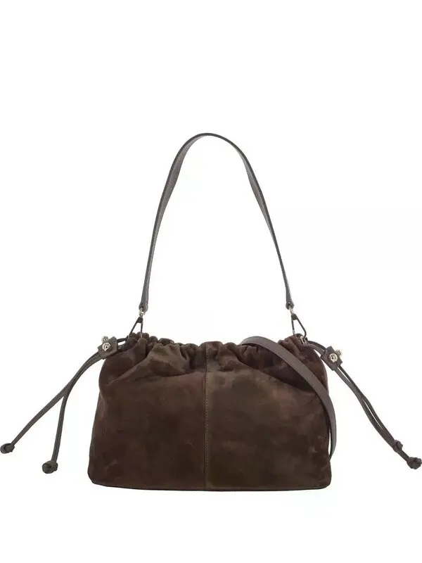 Strathberry Charlotte Drawstring Shoulder Bag - Brown
