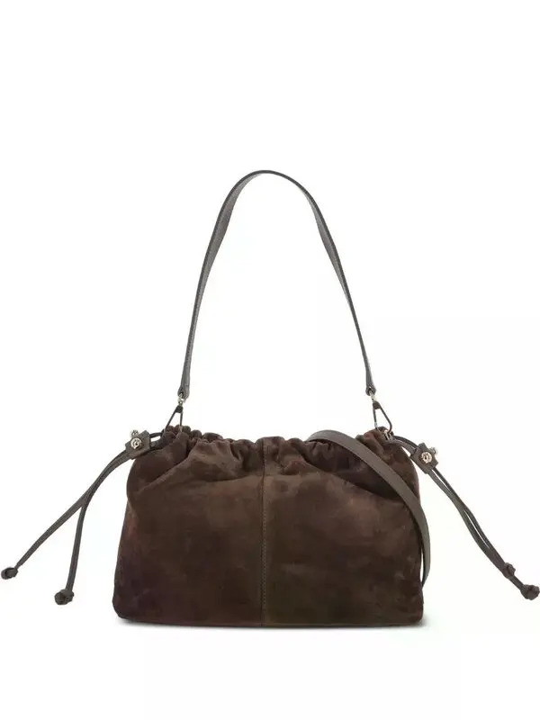Strathberry Charlotte Drawstring Shoulder Bag - Brown