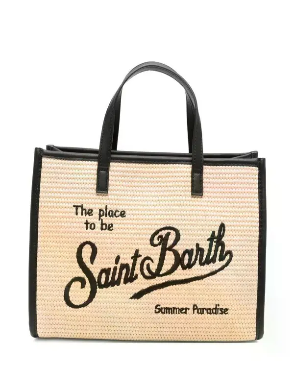 MC2 SAINT BARTH Embroidered Top-handle Bag