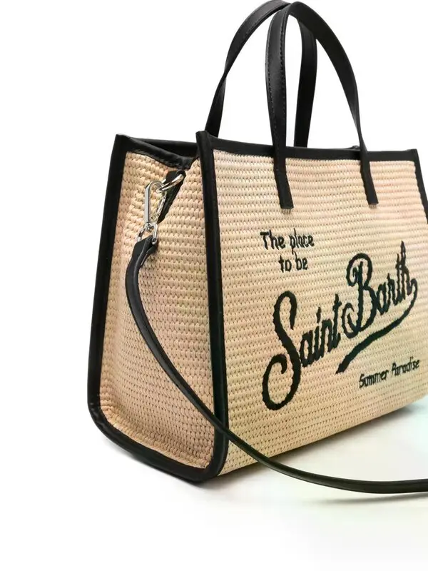 MC2 SAINT BARTH Embroidered Top-handle Bag