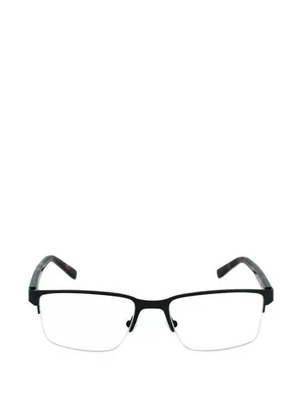 Lacoste Rectangle Half Rim Eyeglasses - Black