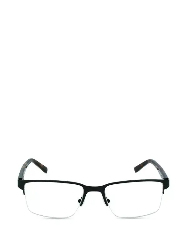 Lacoste Rectangle Half Rim Eyeglasses - Black
