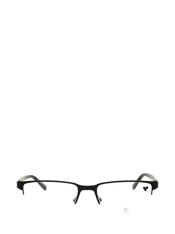 Lacoste Rectangle Half Rim Eyeglasses - Black
