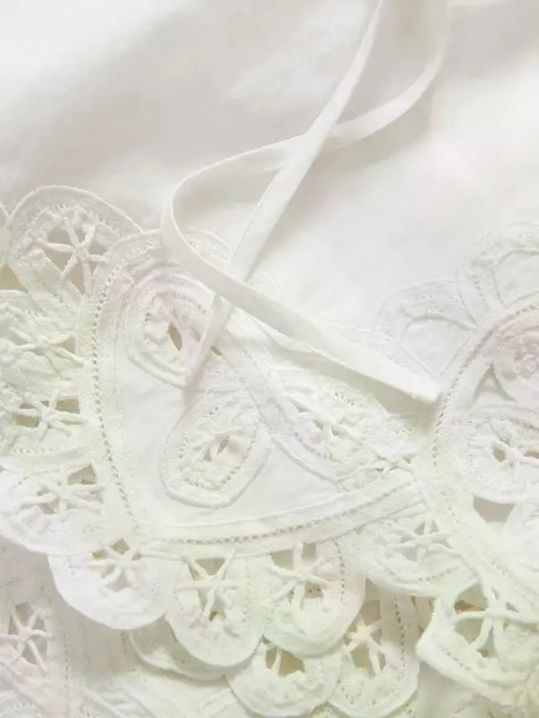 Veronica Beard Vivaldi Lace-trim Shorts - White