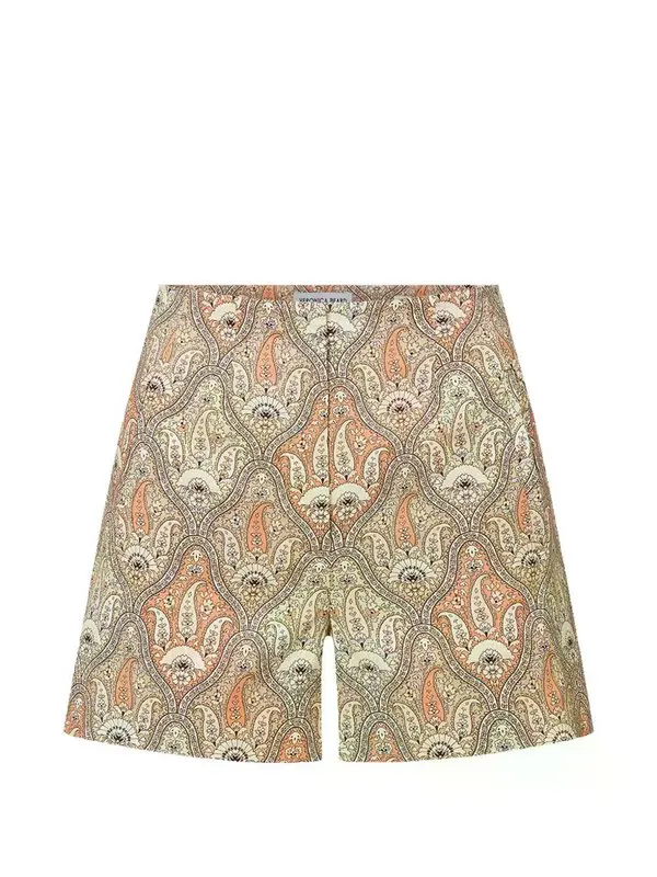Veronica Beard Jazmin Paisley-print Shorts - Neutrals