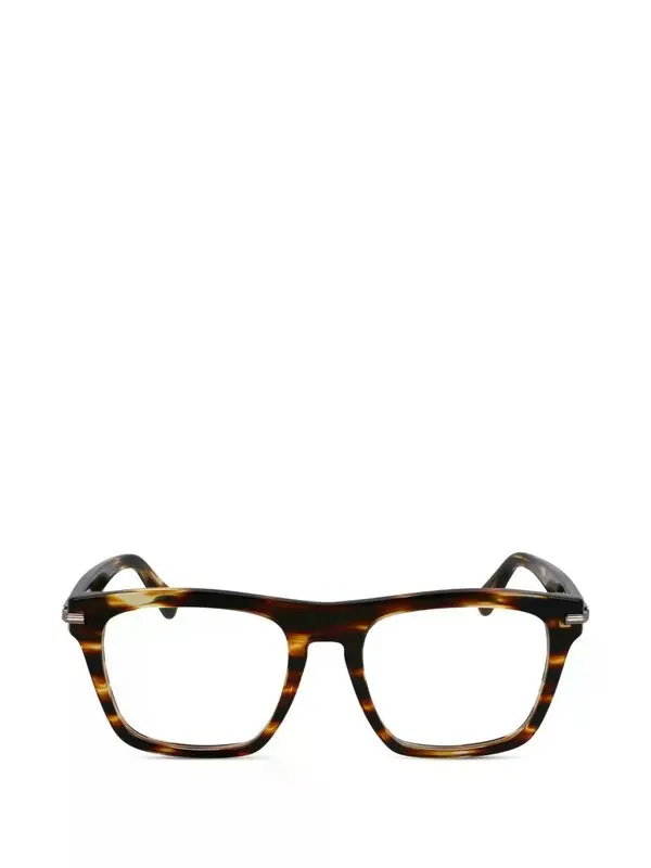 FERRAGAMO Square Frame Glasses - Brown