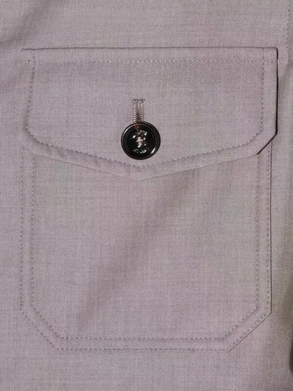 MOORER Cotton Shirt Jacket - Grey