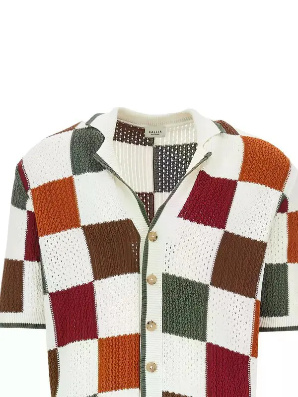GALLIA Checked Short-sleeve Shirt