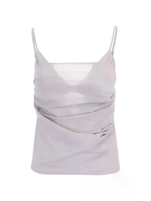 Patrizia Pepe Zip-up Top - Grey