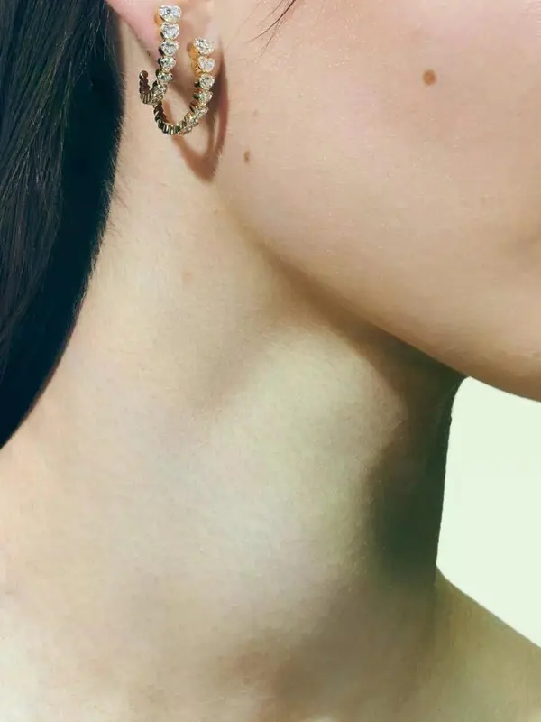 Sophie Bille Brahe Boucle Coeur Diamond Earrings