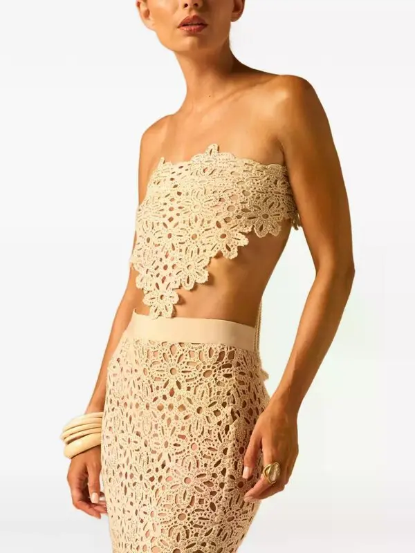 JBQ Ettie Beaded Macrame Top