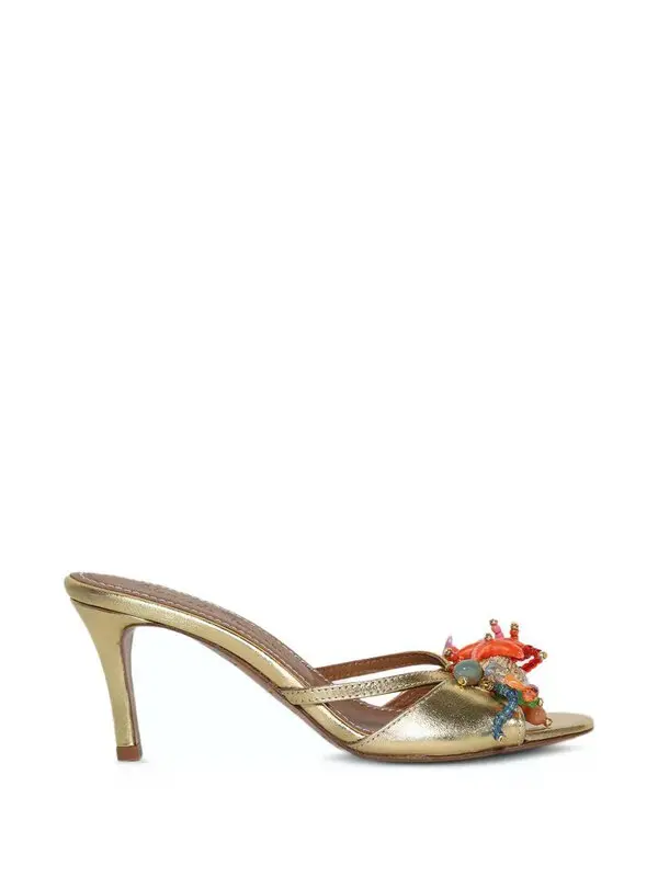 ALAMEDA TURQUESA Bahamas Beaded Mules