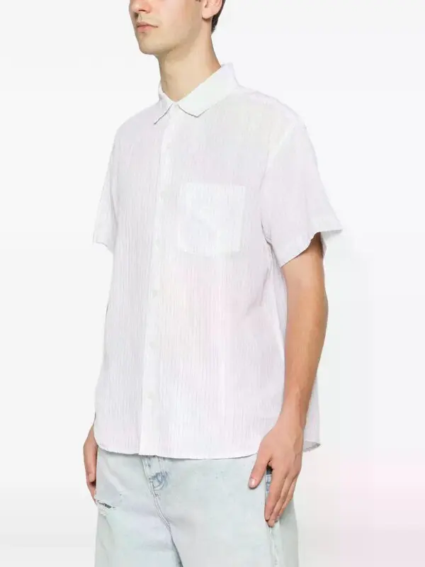 Obey Pinstripe Short-sleeve Shirt - White