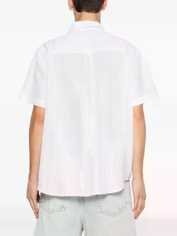 Obey Pinstripe Short-sleeve Shirt - White