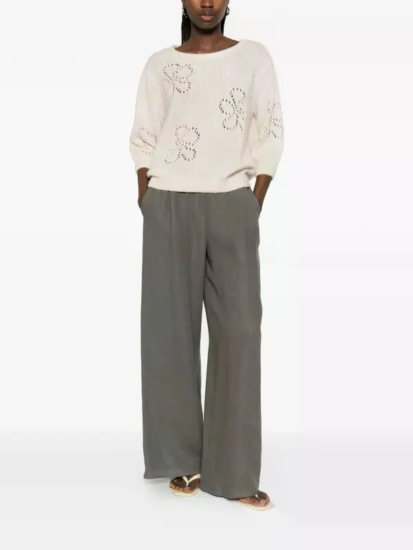 Hemisphere Floral Knit Sweater