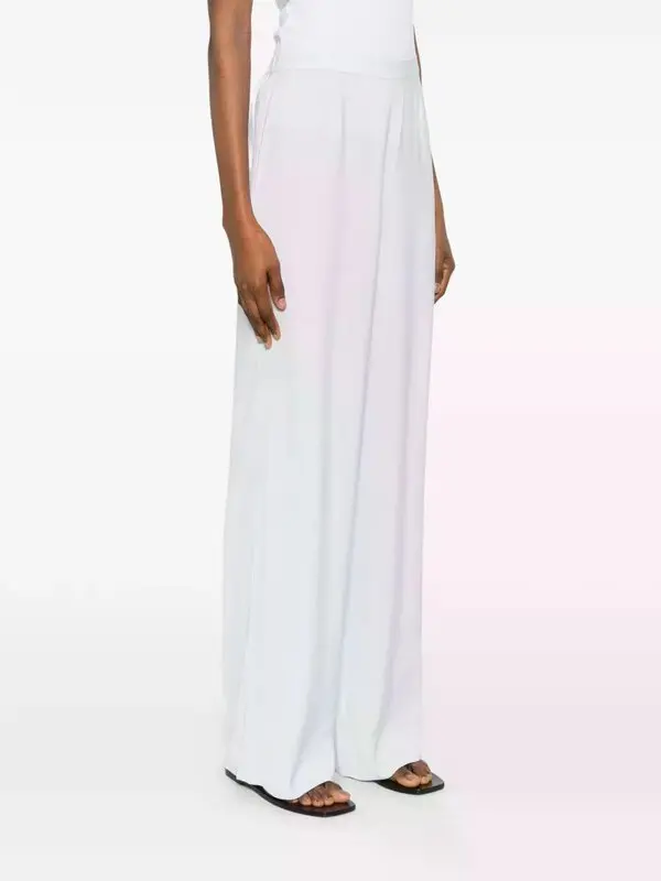 Hemisphere Pleated Wide-leg Trousers