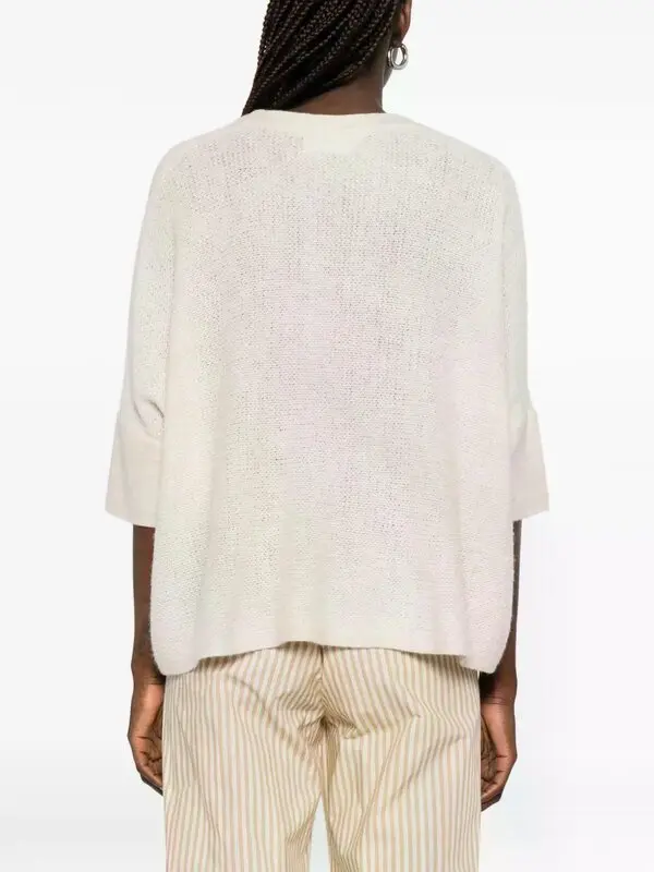 Hemisphere Bell-sleeve Cardigan - Neutrals