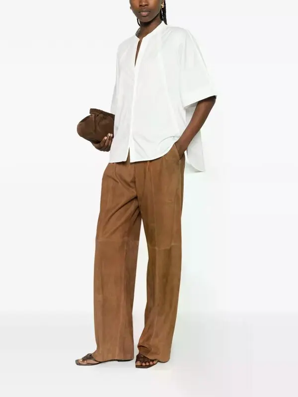 Hemisphere V-neck Top - White